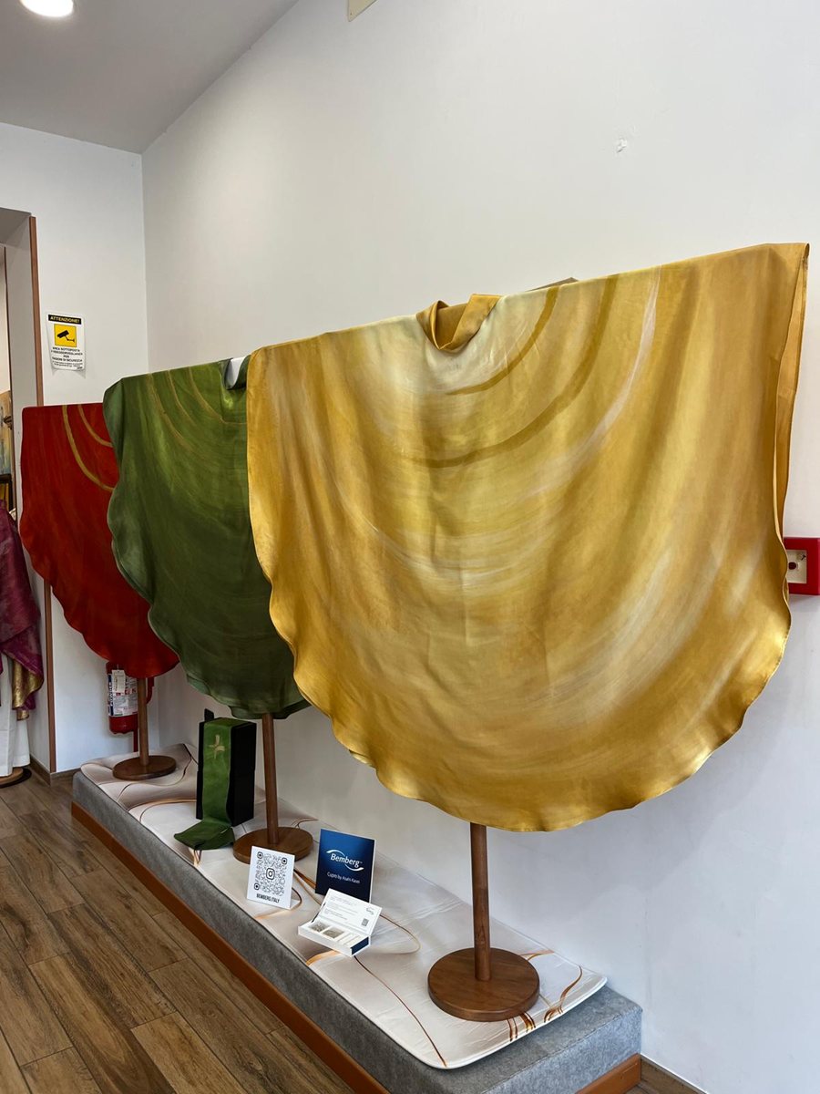 New collection of ecological liturgical vestments in Cupro Bemberg ...